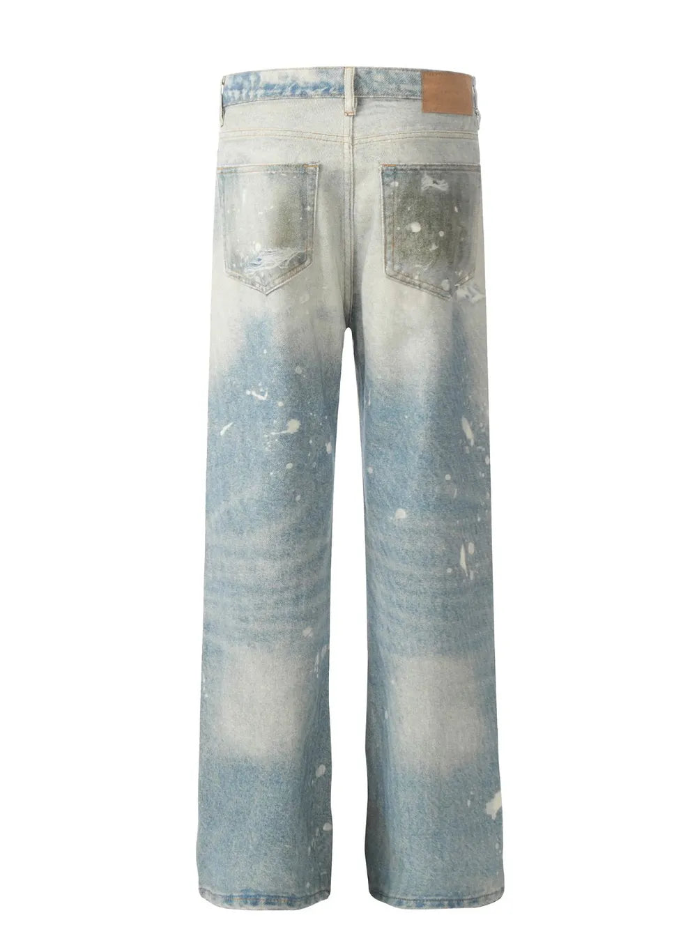 Men's Waste Soil Style Straight Leg Jeans | Kimante