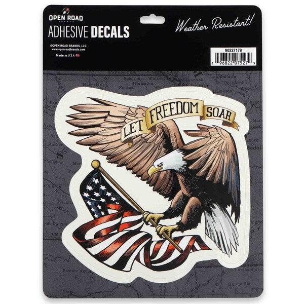 Open Road Brands: American Eagle Let Freedom Soar Adhesive Decal by So ...