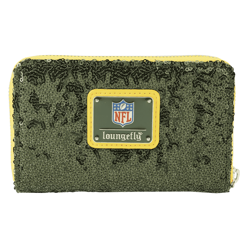 Green Bay Packers - NFL Sequin Zip Around Wallet by Southern Sportz St ...