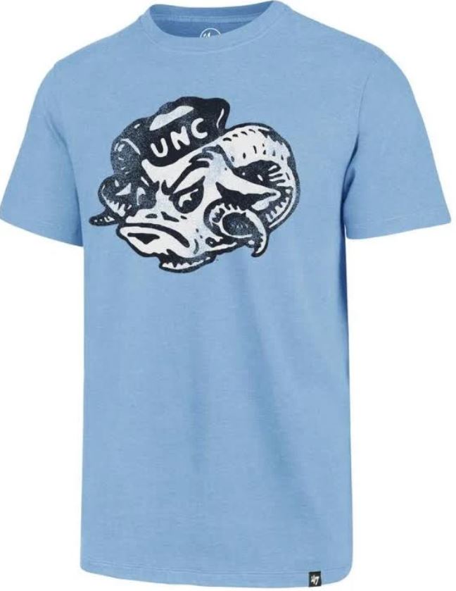 North Carolina Tar Heels - UNC Throwback Club T-Shirt by Southern Spor ...