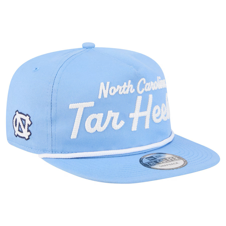 North Carolina Tar Heels - Golfer Team Text Snapback Hat, New Era by S ...