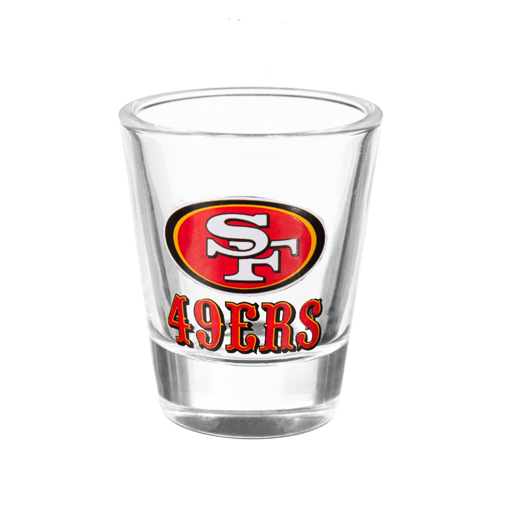 NFL San Francisco 49ers - Glass and Ceramic Shot Glass Set by Southern ...