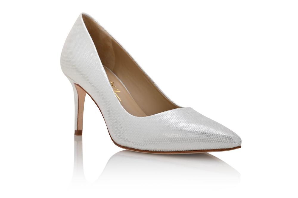 Deborah Silver Mesh Leather by Joan Oloff Shoes | Kimante